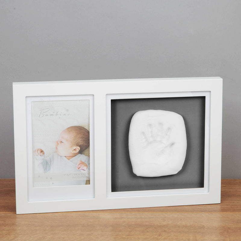 Bambino White Photo Frame & Clay Print l Baby City UK