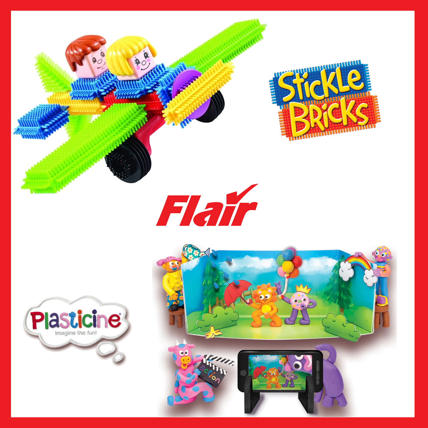 Flair Toys - Plasticine & Stickle Bricks at Baby City