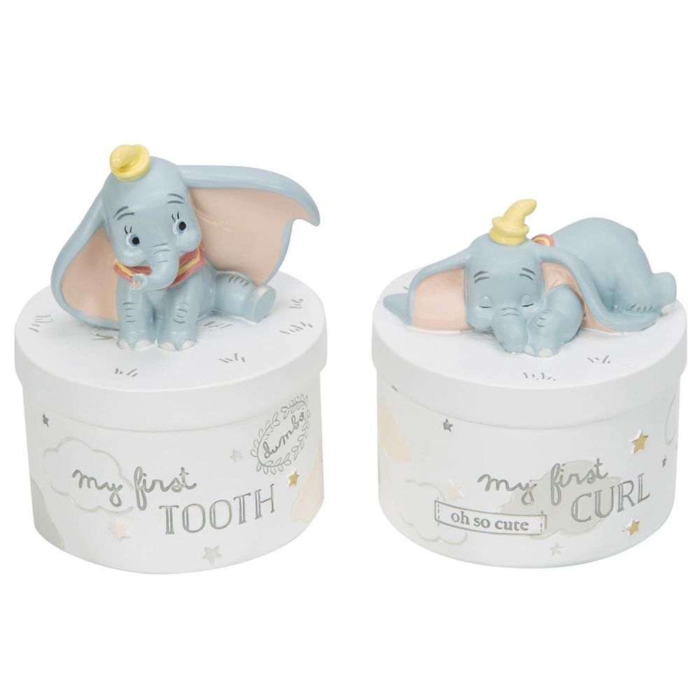 Disney Magical Beginnings Tooth & Curl Boxes - Dumbo l Baby City UK