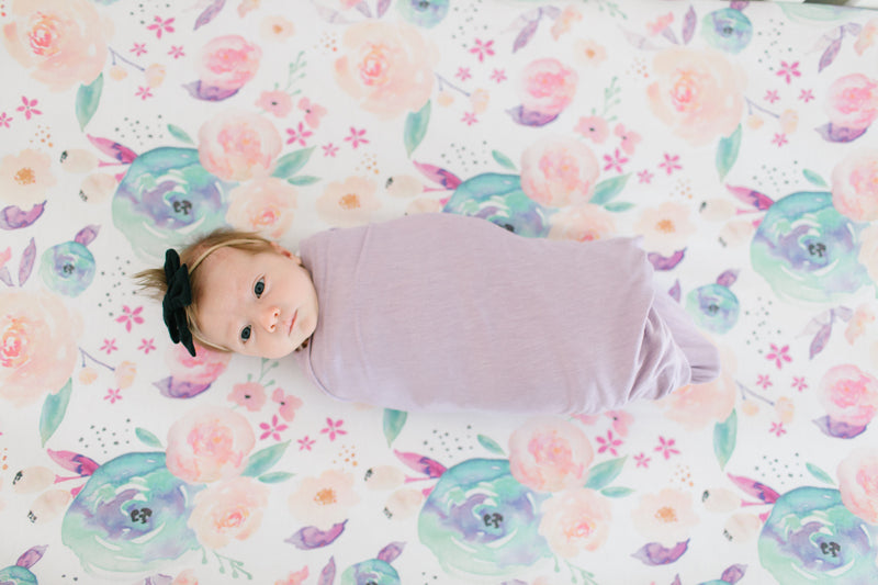 Copper Pearl Premium Elasticised Cot Sheet Bloom l Baby City UK