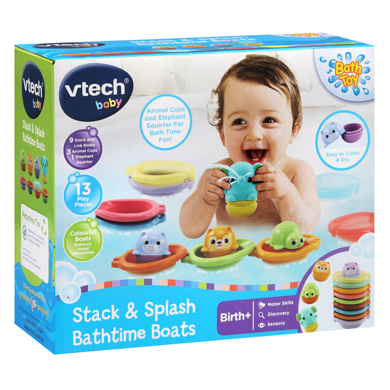 VTech Stack & Splash Bathtime Boats at Baby City Online