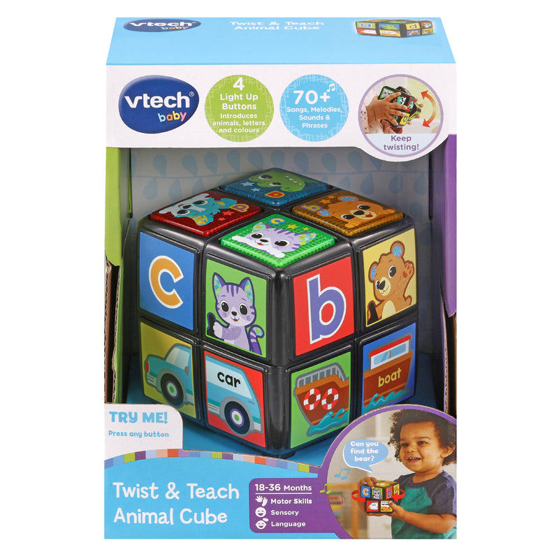 VTech Twist & Teach Animal Cube l Baby City UK