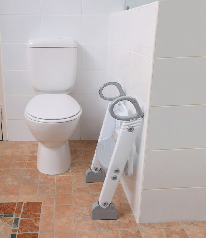 Dreambaby Ladder Step-Up Toilet Trainer White/Grey l Baby City UK
